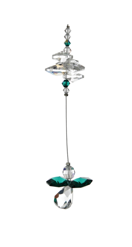 Cascade Crystal Guardian Angel Emerald